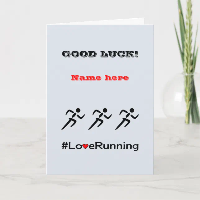 Good Luck personalized athlete Card | Zazzle