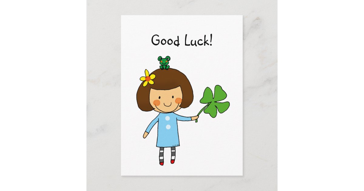 Good Luck Postcard | Zazzle