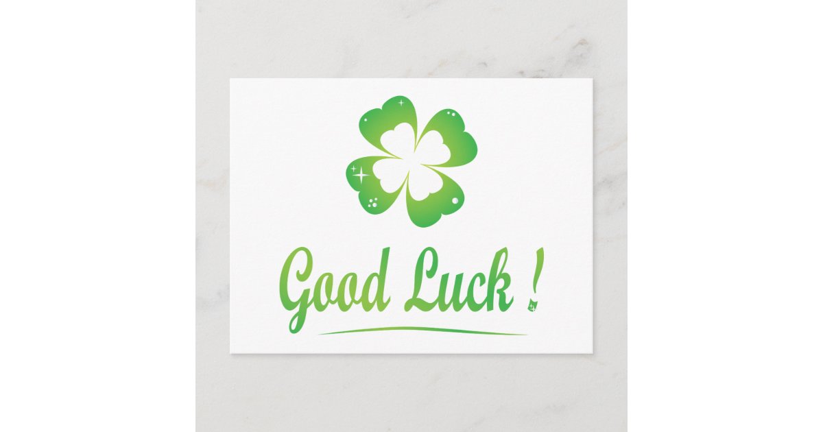 Good Luck Postcard | Zazzle