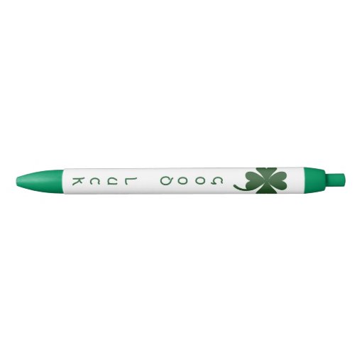 Good Luck Shamrock Green Ink Pen by Janz | Zazzle