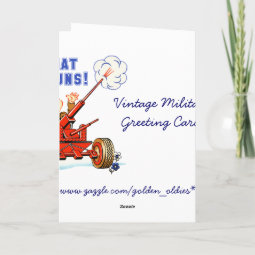 Good Luck Soldier Vintage Card | Zazzle