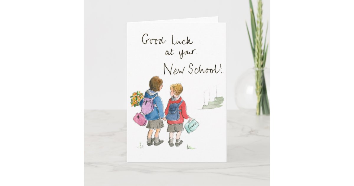 Good Luck - Starting School Card | Zazzle