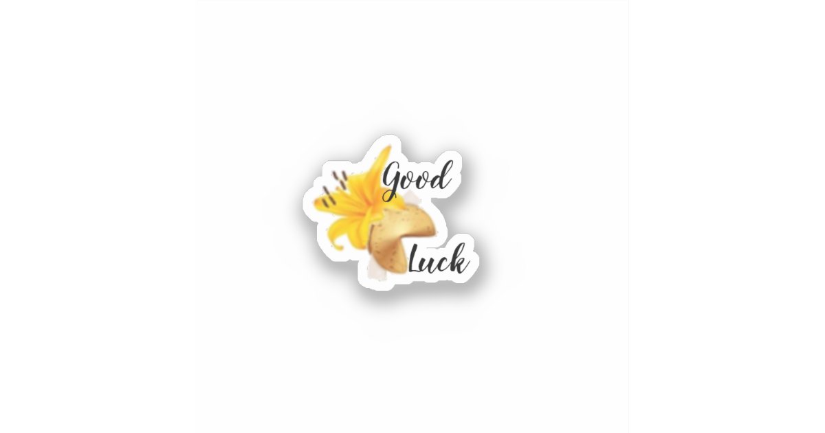 Good luck sticker | Zazzle