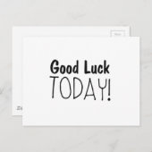 ‘Good Luck Today’ encouragement cards | Zazzle