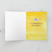 Good Luck With Your New Job Blue Butterfly Card | Zazzle