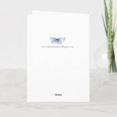 Good Luck With Your New Job Blue Butterfly Card | Zazzle