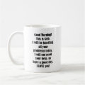 Good Morning from GOD Coffee Mug | Zazzle