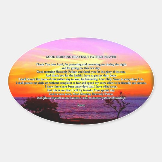 Good Morning God prayer Sticker | Zazzle.com