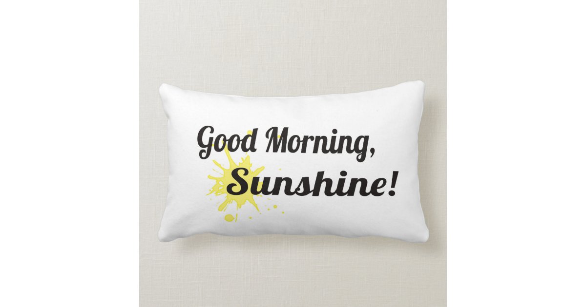 Good Morning / Goodnight pillow | Zazzle.com