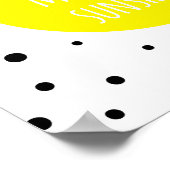 Good Morning Sunshine | Polka Dots Poster | Zazzle