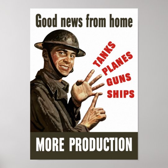 Poster with American WWII Propaganda | Zazzle.com