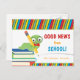 Good News From School with Bookworm Postcard | Zazzle