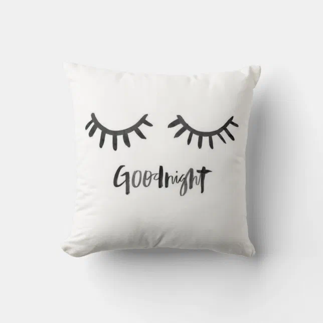 Good night pillow | Zazzle
