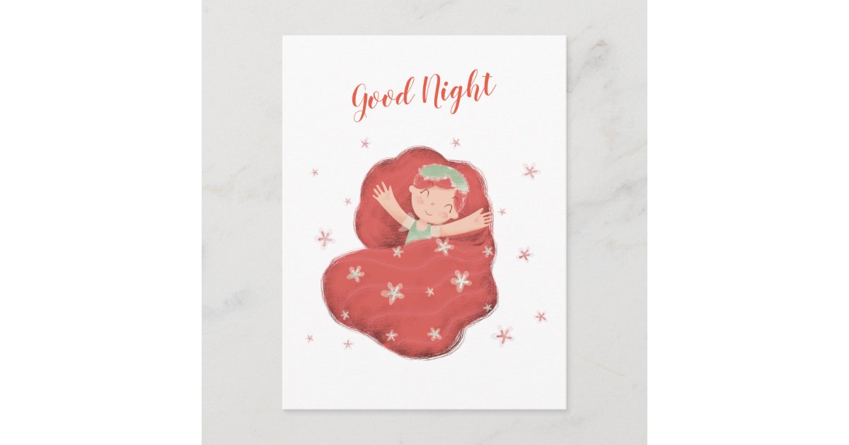 Good Night Postcard | Zazzle