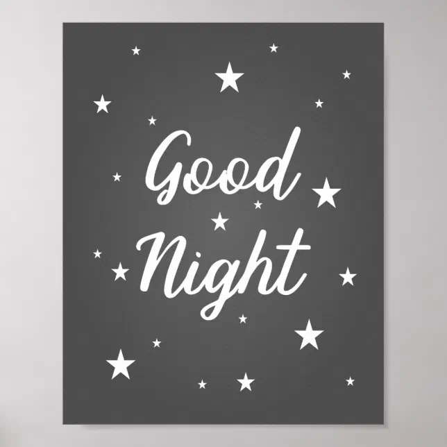Good Night Poster | Zazzle