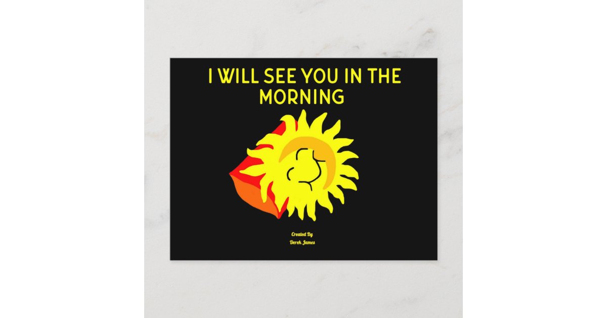 Good Night Sun Postcard | Zazzle