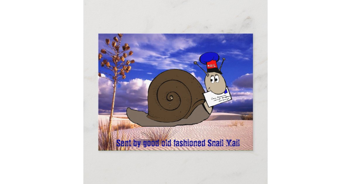 Good Old Fashioned Snail Mail Postcard | Zazzle
