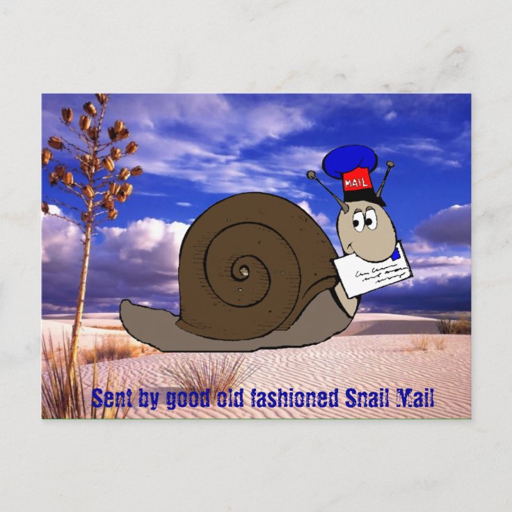 Good Old Fashioned Snail Mail Postcard | Zazzle