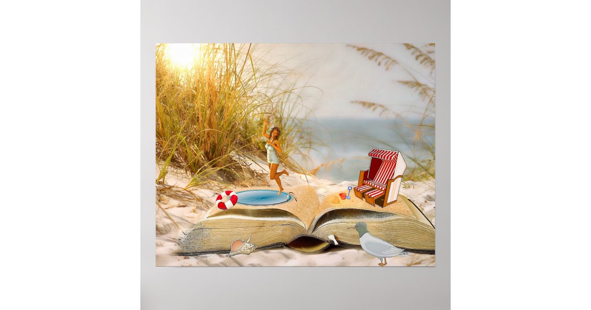 GOOD READING POSTERS: "Summer Books" Poster | Zazzle