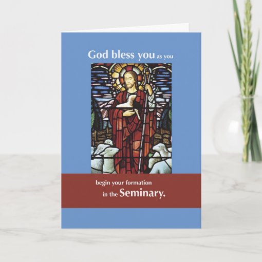 Good Shepherd Seminarian Card | Zazzle