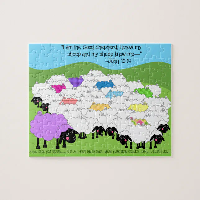Good Shepherd Unique Sheep Puzzle | Zazzle