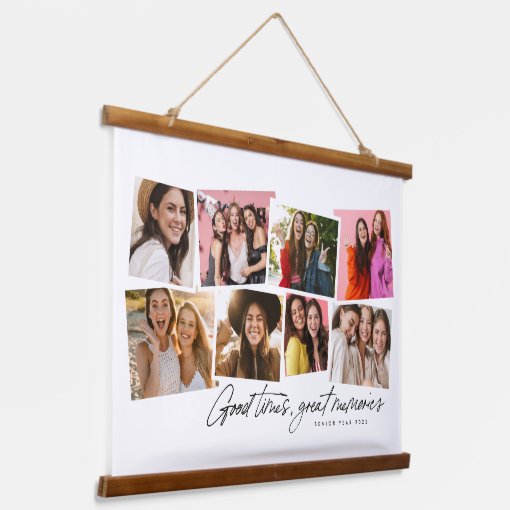Good times great memories fun photo collage hanging tapestry | Zazzle