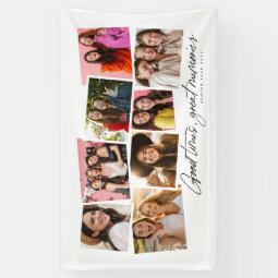 Good times great memories fun photo collage poster banner | Zazzle