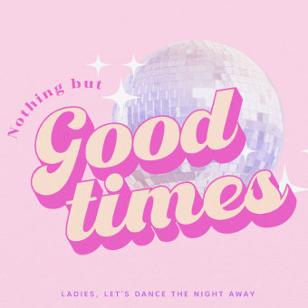 Good Times Groovy Pink Birthday Party Invitation | Zazzle