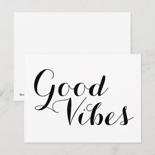 Good Vibes Positive Message Motivational Quote Postcard | Zazzle