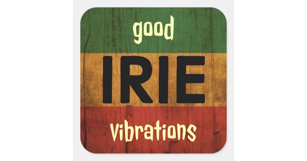 Good Vibrations! Square Sticker | Zazzle
