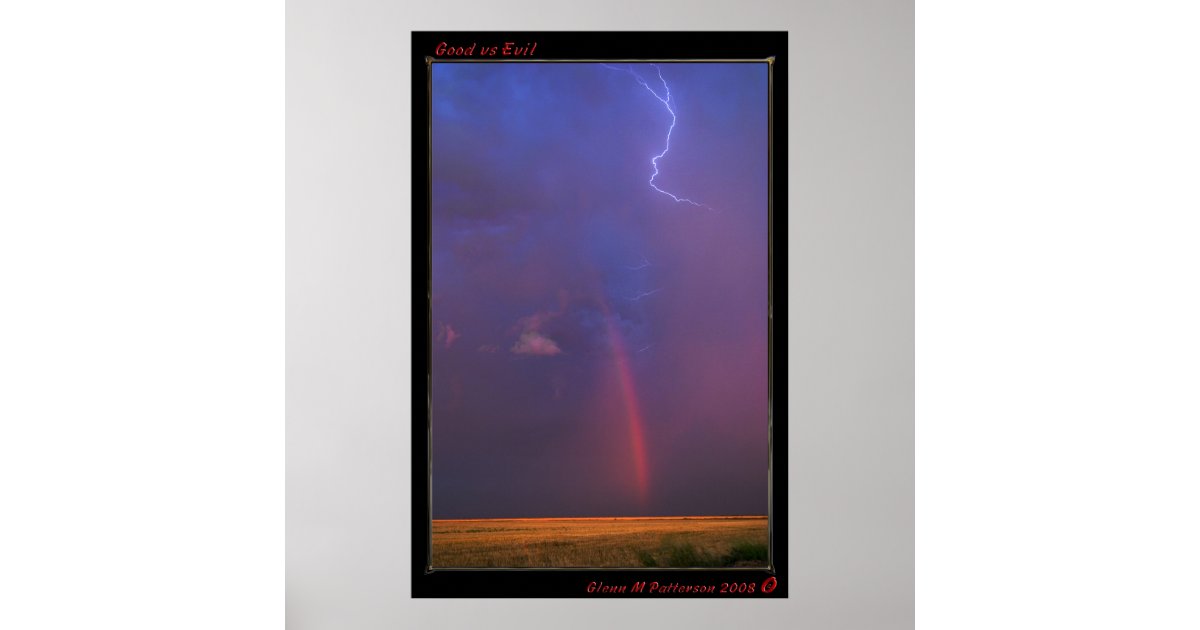 Good vs Evil Poster | Zazzle