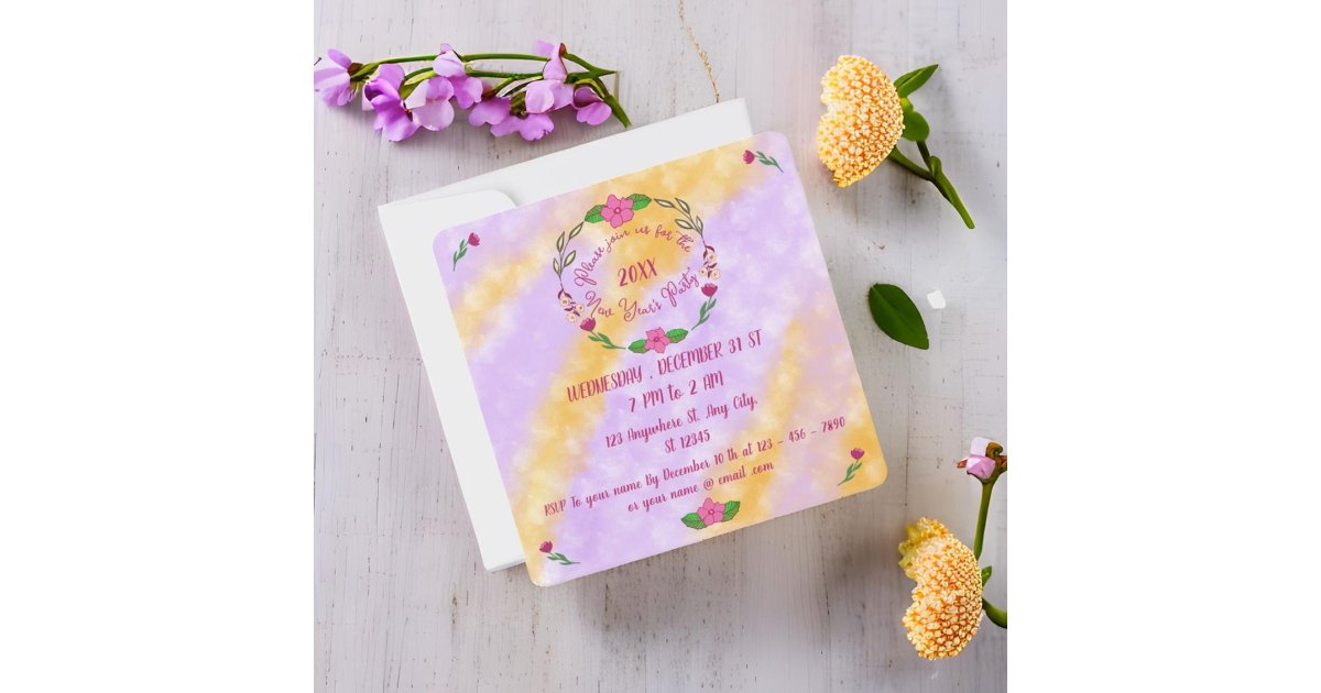 GOODBYE 20XX HELLO 20XX INVITATION | Zazzle