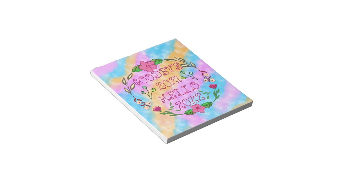 GOODBYE 20XX HELLO 20XX NOTEPAD | Zazzle