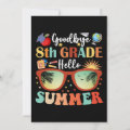 Goodbye 8th Grade Hello Summer Funny Graduation Announcement | Zazzle