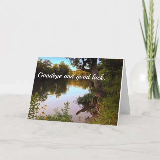 Goodbye and Good Luck to Doctor Card | Zazzle