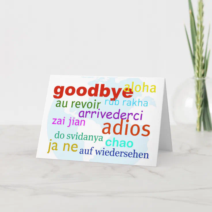 Goodbye Card | Zazzle
