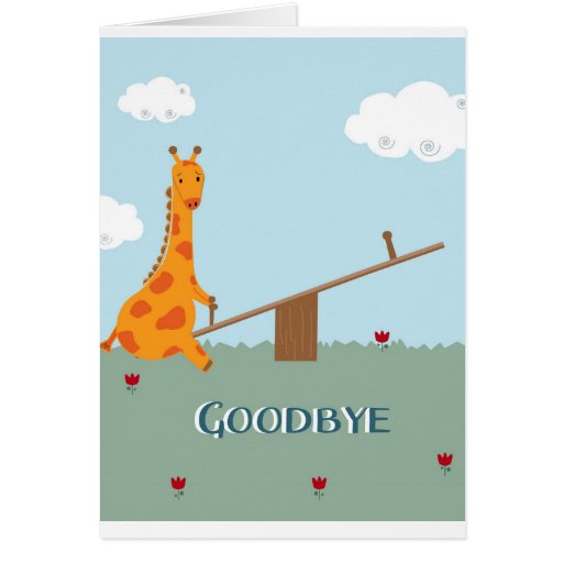 Goodbye Card | Zazzle