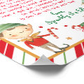 Goodbye Christmas Elf Letter Poster | Zazzle