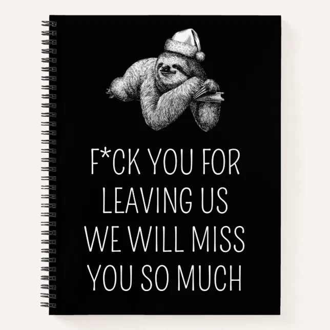 Goodbye Farewell Gift for Coworker Colleague Notebook | Zazzle