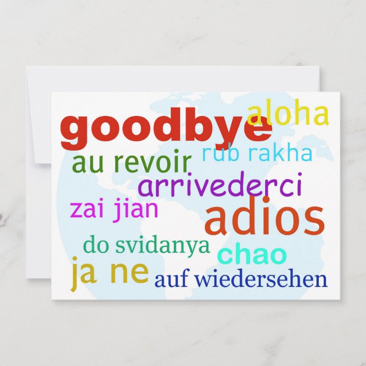 Goodbye Invitation | Zazzle