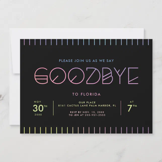 Goodbye Party Invitation | Zazzle
