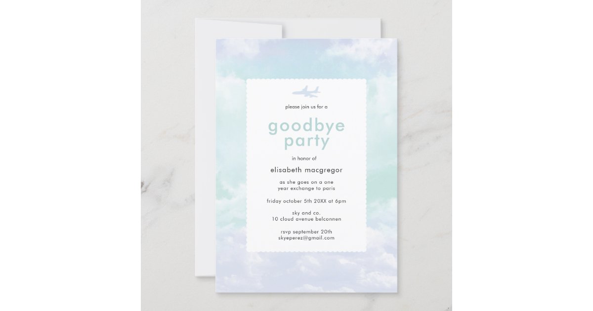 Goodbye Party Invitation | Zazzle