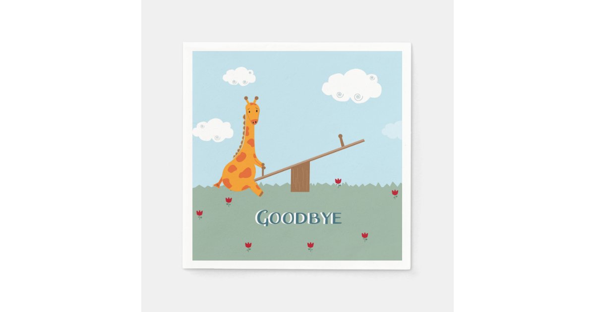 Goodbye Party Napkins | Zazzle