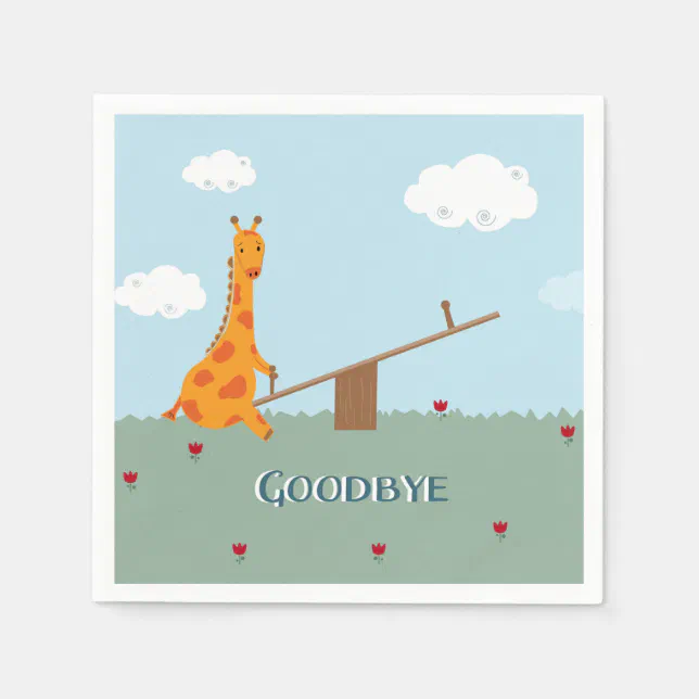 Goodbye Party Napkins | Zazzle