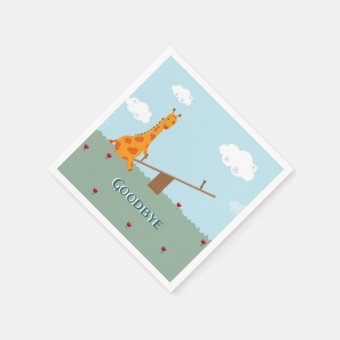 Goodbye Party Napkins | Zazzle