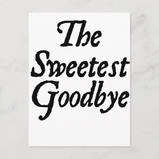 goodbye postcard | Zazzle