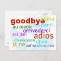 Goodbye Postcard | Zazzle