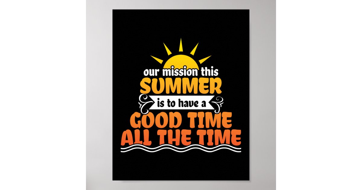 Goodbye School Hello Summer Teacher Graduation Poster | Zazzle