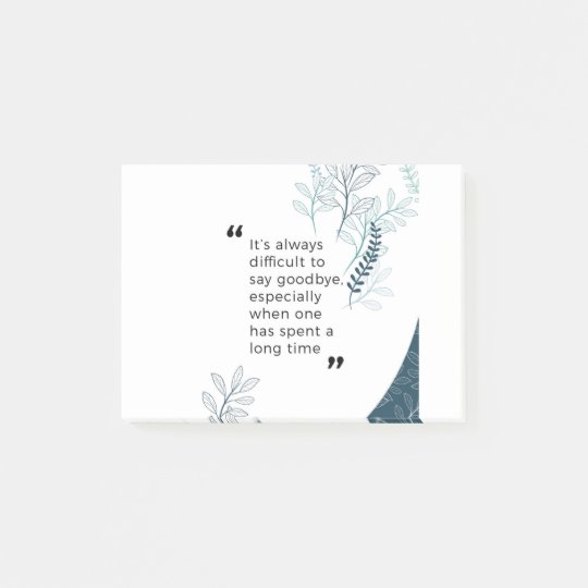 Goodbye Wishes Post-it Notes | Zazzle.com