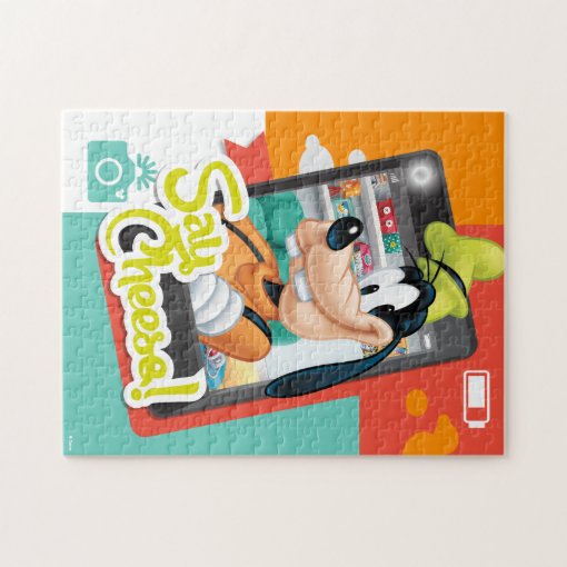 Goofy Cell Phone Selfie Jigsaw Puzzle | Zazzle